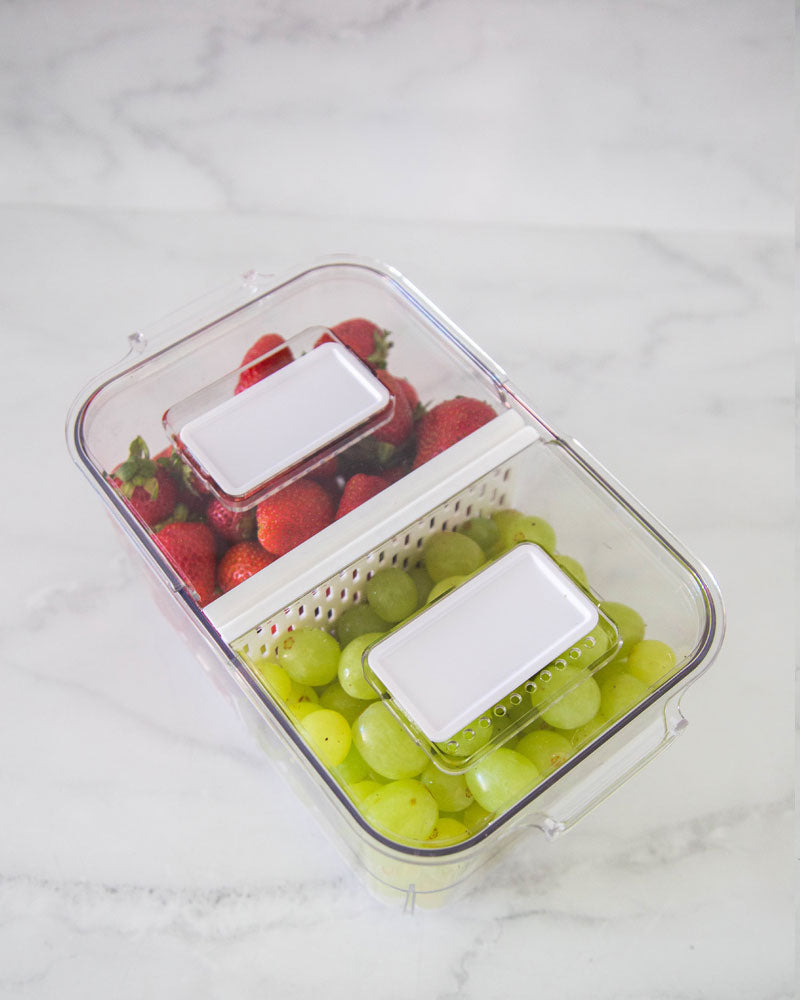 Fridge Container with Drainage M | The Home Label